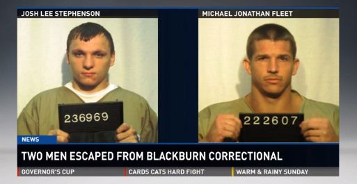 1 of 2 escapees from Blackburn Correctional back in jail | whas11.com