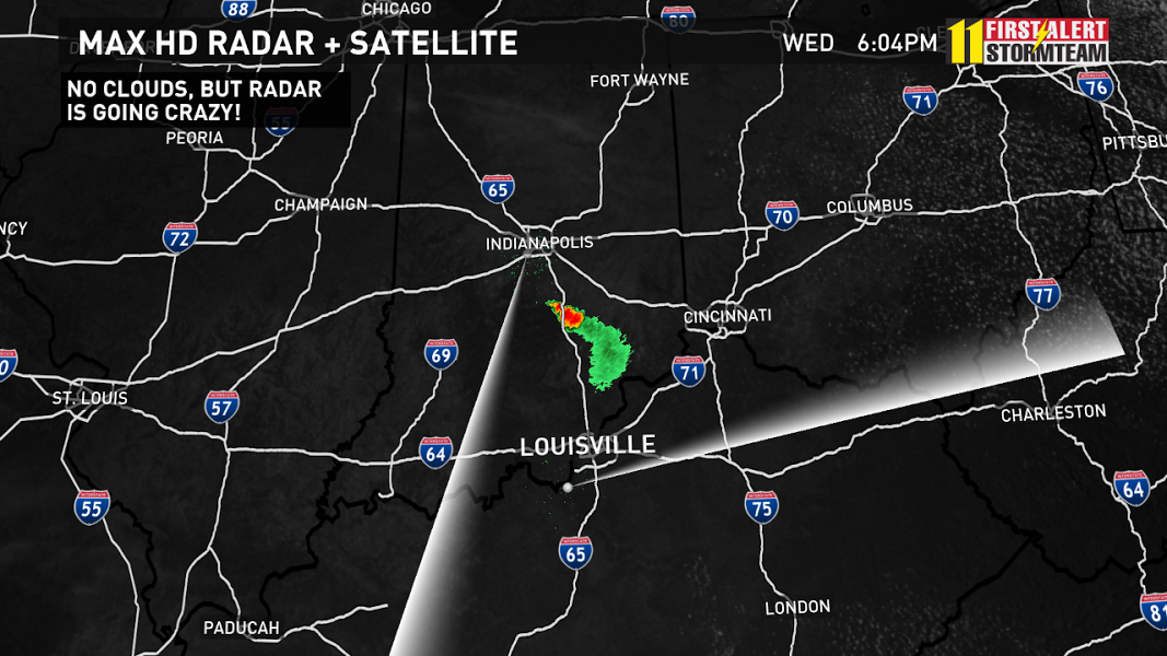 It was a sunny day, so why was the radar saying otherwise? | whas11.com