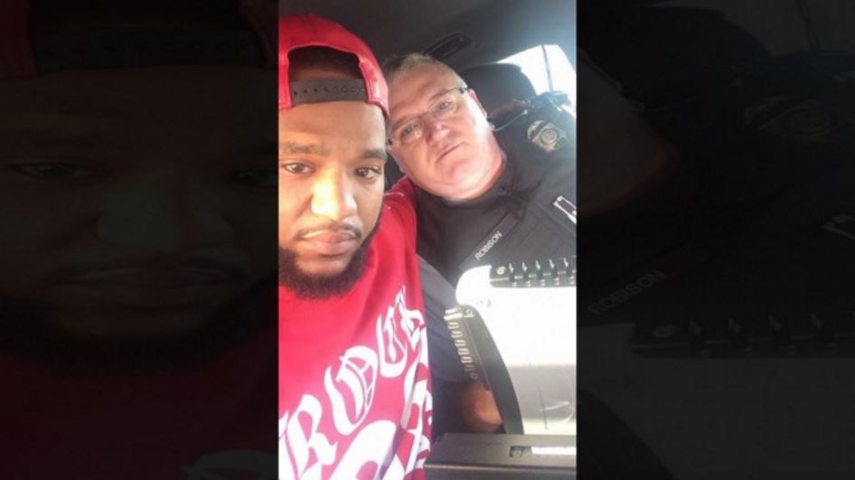 After traffic stop, cop drives man more than 100 miles to join grieving ...