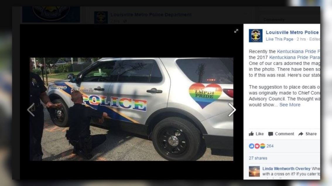 LMPD responds to questions about vehicle decorated for pride parade ...