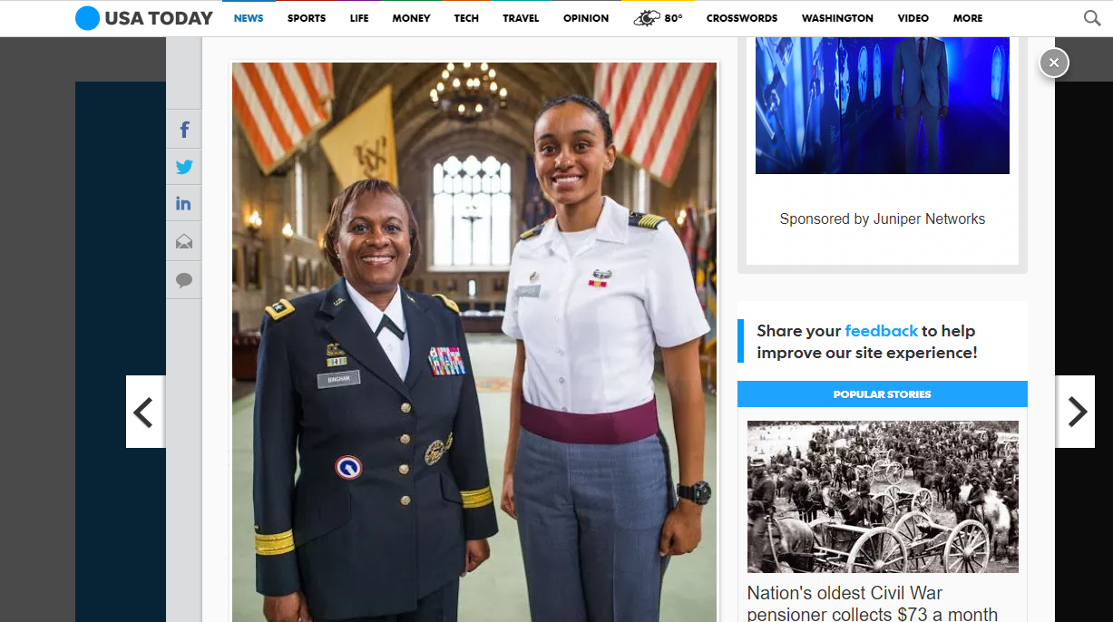 For the first time, West Point's top cadet is a black woman | whas11.com